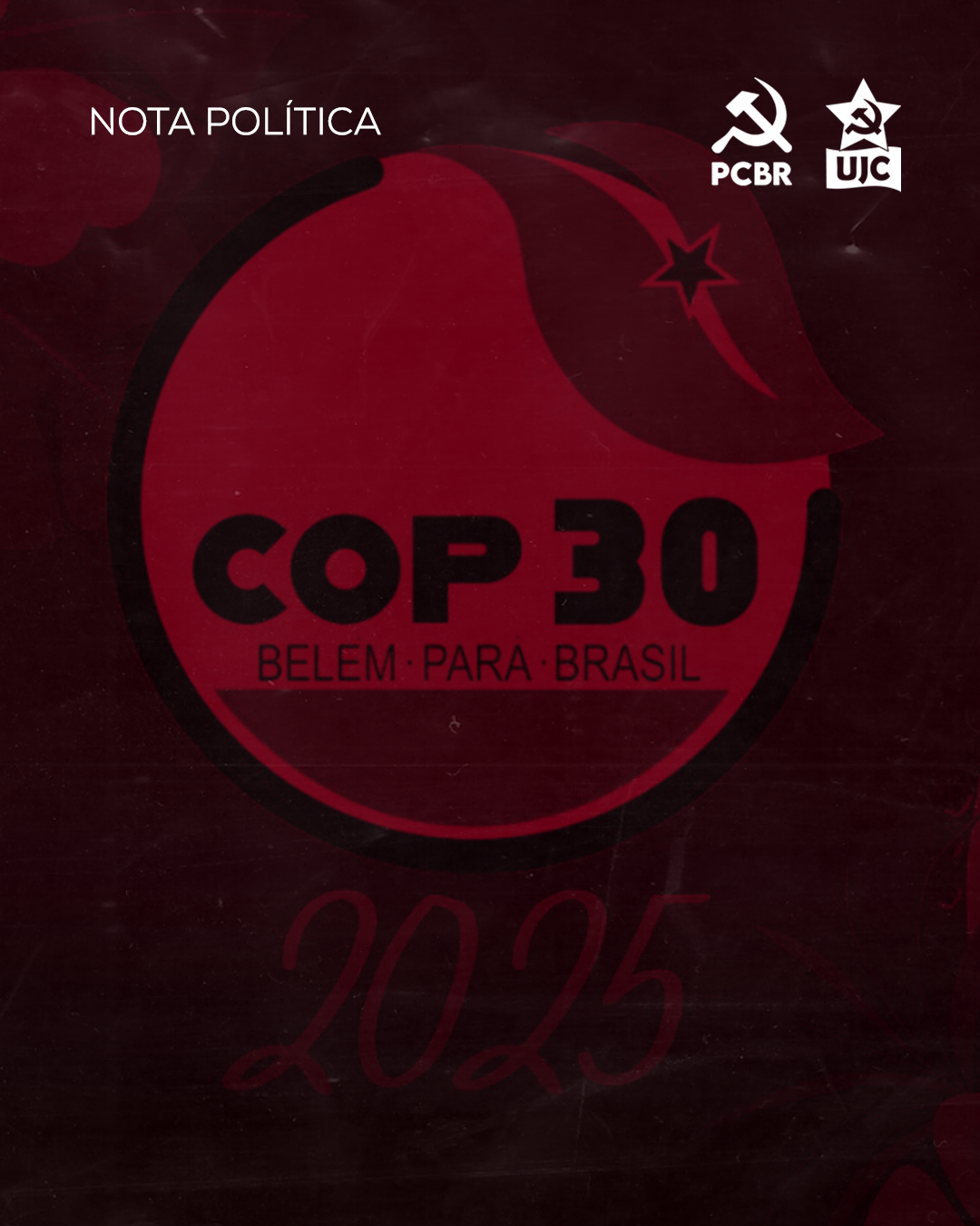 Nota política: A COP30: Ilusões no "capitalismo verde" e ataques à ...